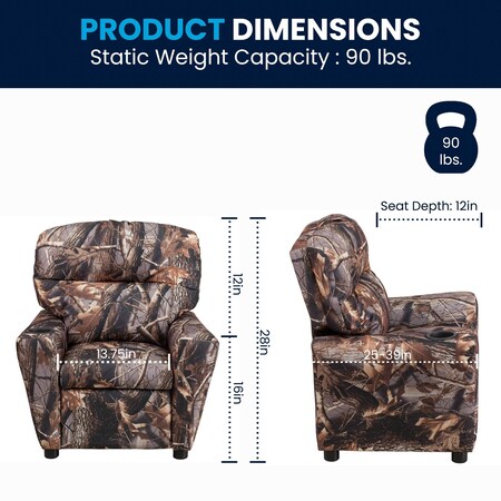 Kids camo recliner store